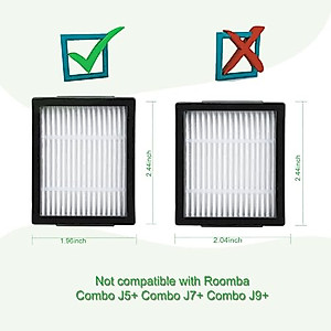 LOVECO 18 Pack Replacement Filter Compatible for iRobot Roomba evo,e,i Series e5 e6 e7 i1 i3 i4 i6 i7 i8 Vacuum Cleaner