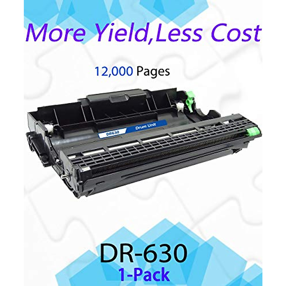 Compatible DR-630 DR630 Drum Unit (1 Black) Used for Brother HL-L2300D HL-L2320D HL-L2340DW HL-L2360DW HL-L2380DW MFC-L2740DW MFC-L2720DW MFC-L2700DW DCP-L2540DW L2520DW Printer, by EasyPrint