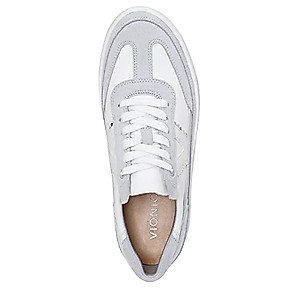 Vionic Women's Essence Mylie Lace Up Sneakers- Supportive Ladies Casual Shoes That Include Three-Zone Comfort with Orthotic Insole Arch Support, White 8 Medium