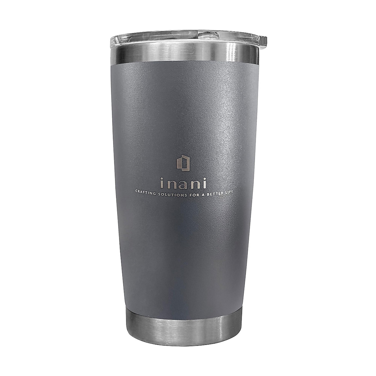 inani 20oz Stainless Steel Tumbler, Insulated Travel Coffee Cup, Leak-Resistant, Spill-Proof Lid, Dishwasher Safe, BPA-Free, Double-Wall Insulated Premium Travel Mug For Hot Or Iced Coffee, Gray