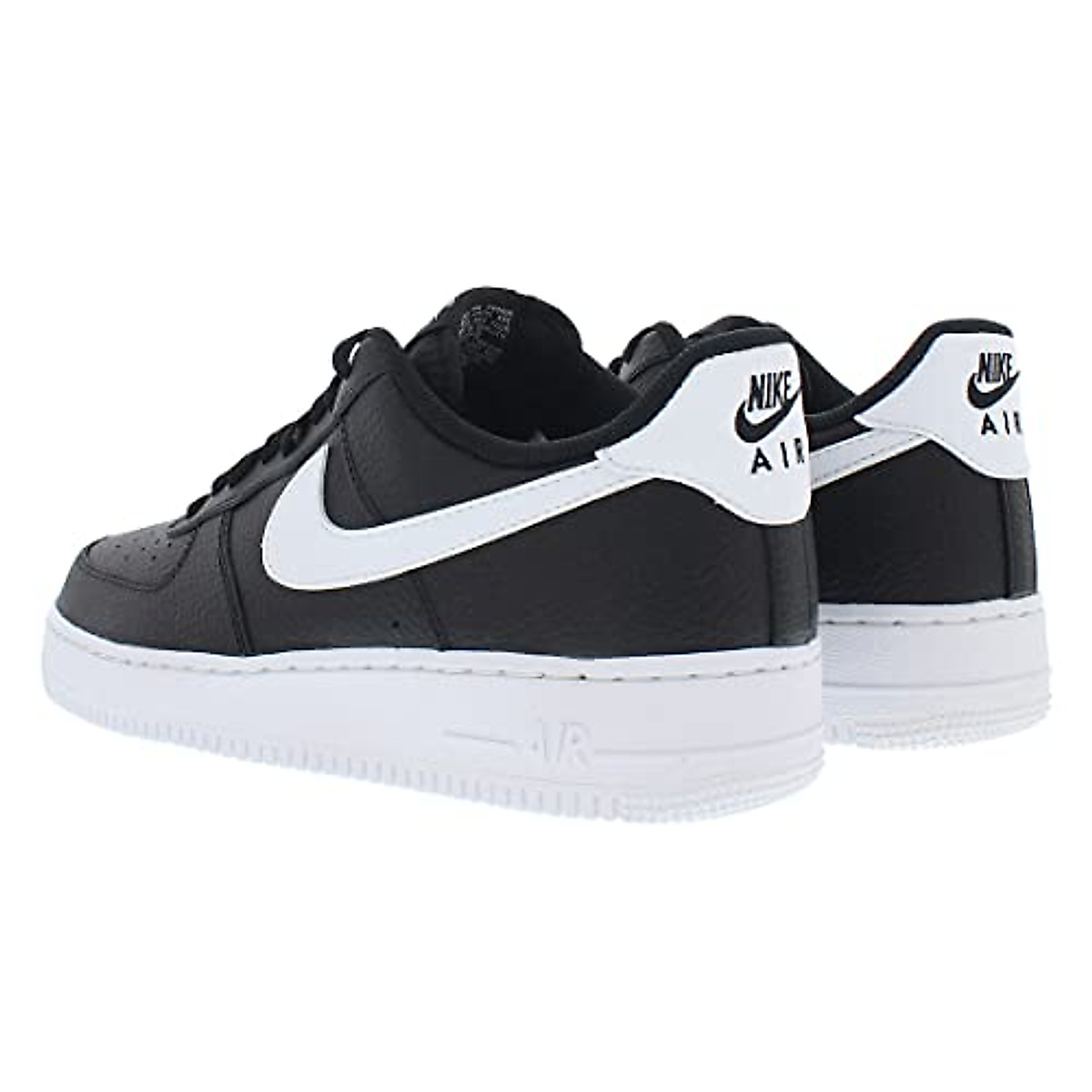 NIKE Men's Low-Top Sneakers Basketball Shoe, Black White, 11