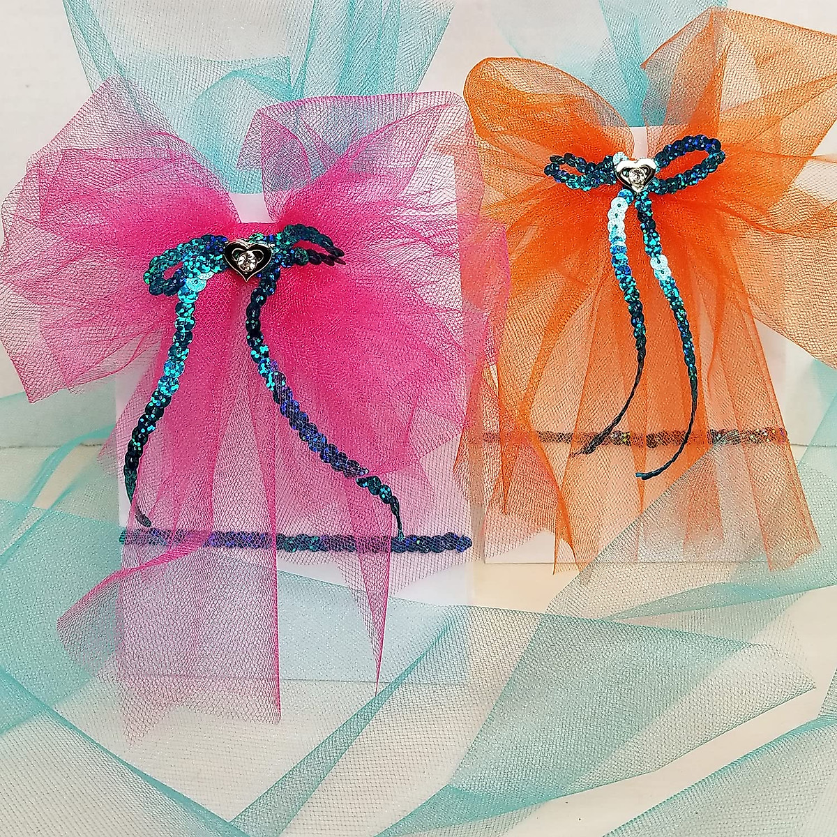 Expo International Pack of 2 Premium Matte Spool of 6-inch X 25 Yards | Pink Tulle