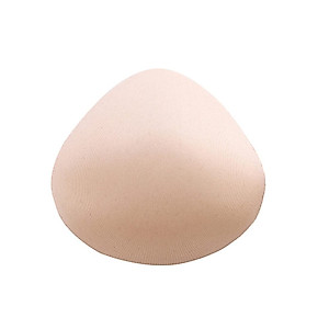 Sibrawom Cotton Mastectomy Breast Prosthesis Forms Triangle Shape Light-weight Breathable Sponge Insert Pads Only One Piece