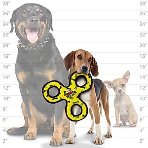 TUFFY - World's Tuffest Soft Dog Toy - Junior 3 Way Tug - Squeakers - Multiple Layers. Made Durable, Strong & Tough. Interactive Play (Tug,Toss & Fetch). Machine Washable & Floats (Combo 2 Pack)