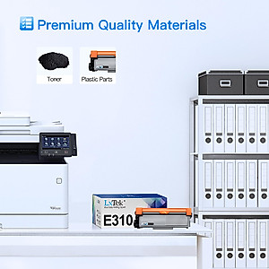 LxTek Compatible Toner Cartridge Replacement for Dell E310dw P7RMX PVTHG 593-BBKD E310 E514 E515 to use with Wireless Monochrome E310dw E515dw E514dw E515dn Printer(2 Black, High Yield 2600 Pages)