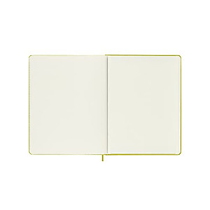 Moleskine Classic Notebook, Hard Cover, XL (7.5" x 9.5") Ruled/Lined, Hay Yellow (Silk), 192 Pages