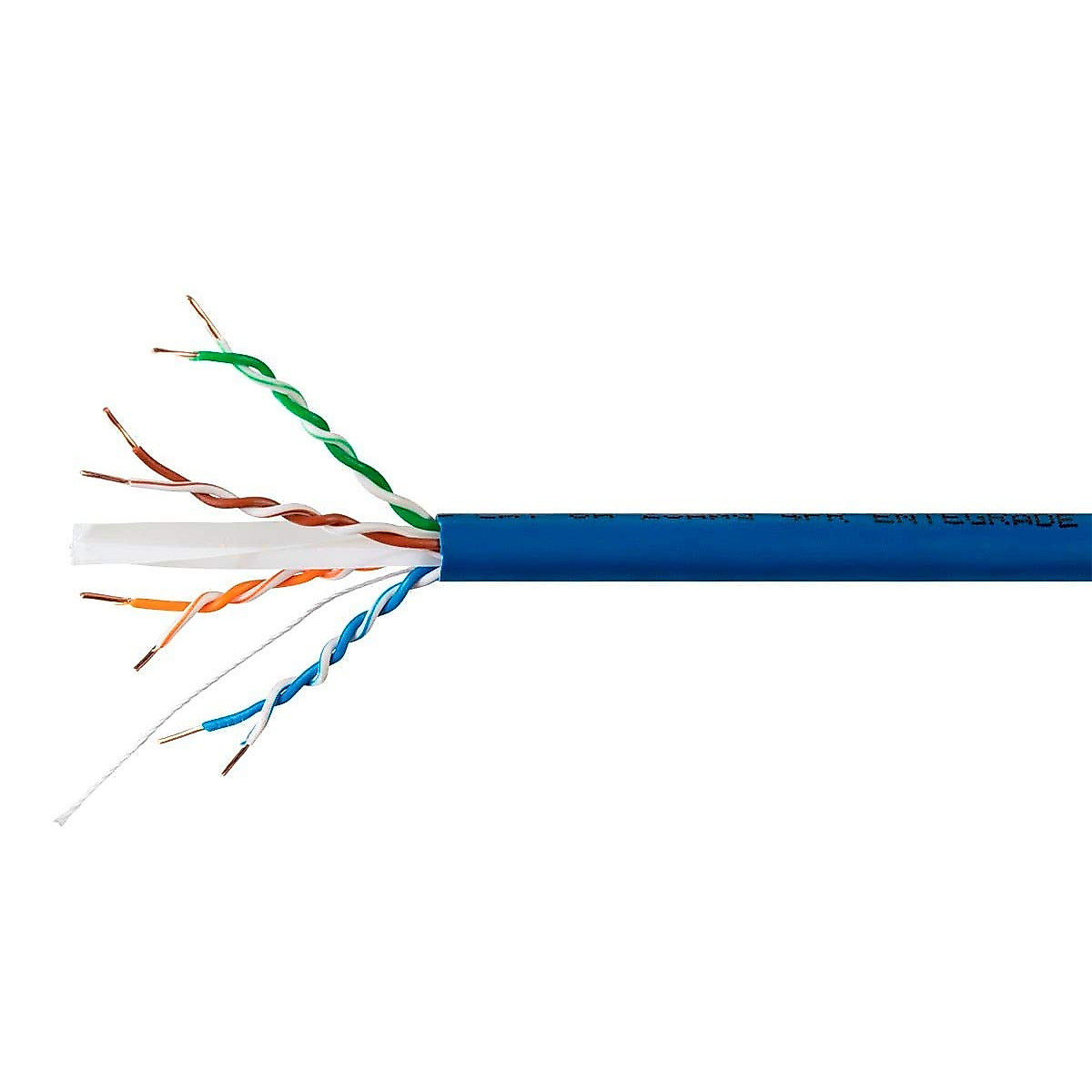 Monoprice Cat6A Plus Bulk Ethernet Network Cable - Pure Bare Copper, 650MHz, UTP, Solid, Riser-Rated (CMR), Flame-Retardant, Spool in The Box, 23AWG, 10G, 1000 Feet, Blue