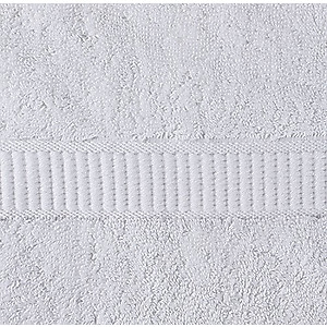 GOLD TEXTILES 48 Pcs 5 Star Hotel Quality Hand Towels (16"X30", 4.5 lb/dz) Premium Dobby Border Luxury Hand Towel Bright White (4 Dozen)