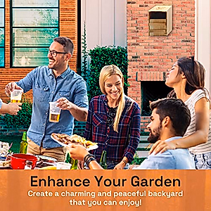 Owl House Real Wood - Easy to Hang - Prebuilt Owl Box for Outside - Houses Owls & Kestrels - Cedar Shavings & Screws Included - Owl Nesting Box - Barn Owl - Screech owl - Owl Houses for Outdoors