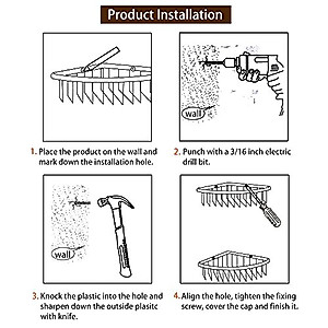 SANLIV Corner Shower Caddy Basket,Shower Wall Shampoo Shelf Soap Holder,Full Brass Wire Basket for Inside Shower Storage and Bathtub Organizer in Polished Chrome