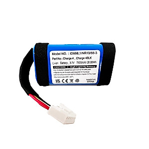 FITHOOD Replacement Battery for JBL Charge 4 Charge 4J JBLCHARGE4BLUAM Charge 4BLK ID998 IY1068 SUN-INTE-118 1INR19/66-3(7800mAh)