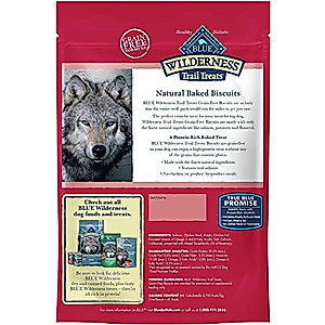 Aurora Pet Variety Pack (2) Blue Wilderness Trail Treats Grain-Free Dog Biscuits (Duck Recipe and Salmon Recipe) 10-oz Each with AuroraPet Wipes