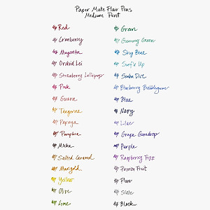 Paper Mate Flair Felt Tip Pens, Medium Point (0.7mm), Blue, 12 Count