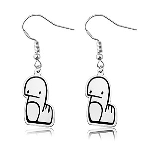 Stay Merch Bang Chan Dino Gift SKZ Bang Chan Dinosaur Worm Kpop Earrings (Dinosaur Worm Earrings)