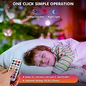 USB Rechargeable Light Bulb With Remote Control, Smart RGB Color Changing Bulb, 9+3 Color Temperature, LED Dimmable Touch Control Bulb With Timing Function, 2600mAh Battery Powered 8W A19, E26,2 Pack