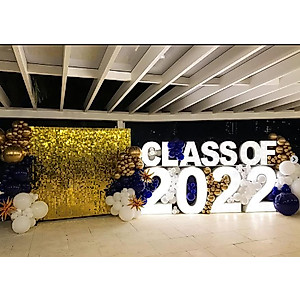 Gold Shimmer Wall Backdrop- SHIMMERHOO -24 pcs Decorations Panel Sequin Panels for Wedding Engagement Birthday Anniversary Party Decoration, Glitter Bling Sequins Photo Backdrops Sheets（Gold）