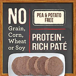 Merrick Grain Free Premium And Natural Canned Dog Food, Soft And Healthy Wet Recipe, Real Beef Lamb And Bison - (Pack of 12) 12.7 oz. Cans