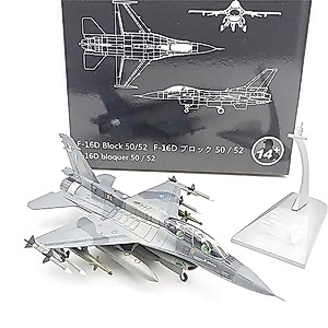 Flmenunu F-16D Fighter Jet Airplane Model 1/72 Falcon Military Aircraft Diecast Models