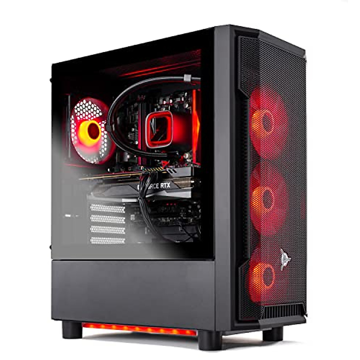 Skytech Gaming Shadow Gaming PC Desktop – AMD Ryzen 5 7600X 4.7 GHz, RTX 3060, 1TB NVME SSD, 32G DDR5 RGB, 600W Gold PSU, 240mm AIO, AC Wi-Fi, Windows 11 Home 64-bit