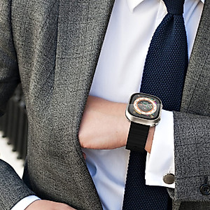 Wingle 2 in 1 Waterproof Case for Apple Watch Ultra 2 Screen Protector 49mm Case Cover, 2 Pack 360 Protective Glass Face Cover Hard PC Bumper + Back Frame for iWatch Ultra/Ultra 2 49 mm, Titanium