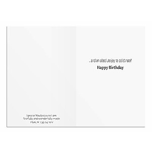 DaySpring - Birthday Balloons - 4 Balloon Designs Assortment with Scripture - 12 Happy Birthday Boxed Cards & Envelopes (U0057)