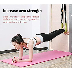 Back bend Assist Trainer - Improve Back and Waist Flexibility, Door Flexibility Stretching Strap, Home equipment for Ballet, Dance, Yoga, Gymnastics, Cheerleading, Splits (rose)