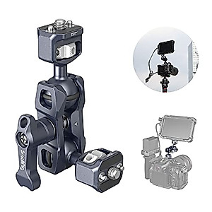 SmallRig Camera Magic Arm, Flexible Articulating Arm with 1/4” Screws, Field Monitor Mount with Dual Ballhead, Aluminum - 3873