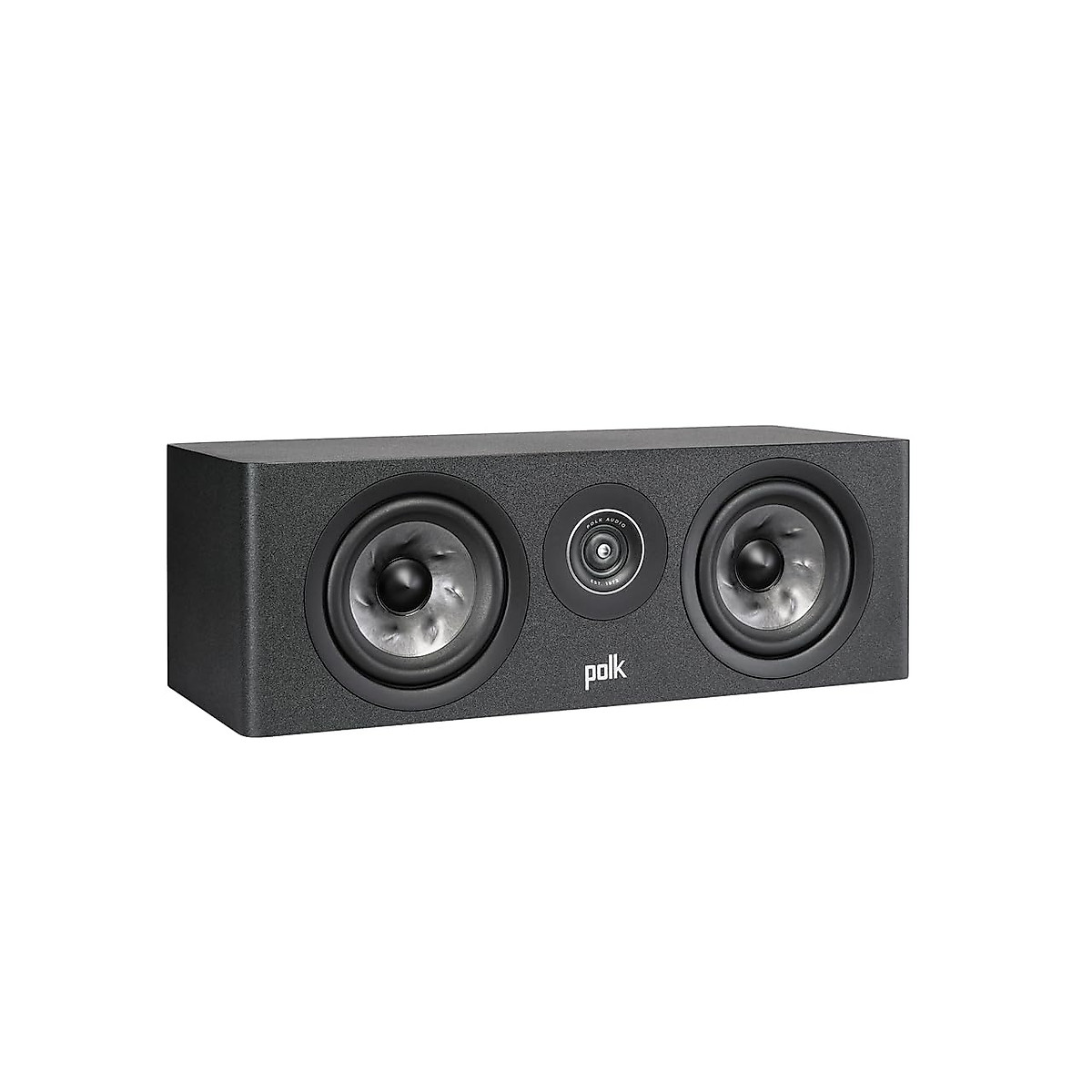 Polk Audio Reserve Series R300 Compact Center Channel Loudspeaker for Dynamic, Detailed Audio, 1" Pinnacle Ring Tweeter & Dual 5.25" Turbine Cone Woofers, Hi-Res Certified, Wall Mountable, Black