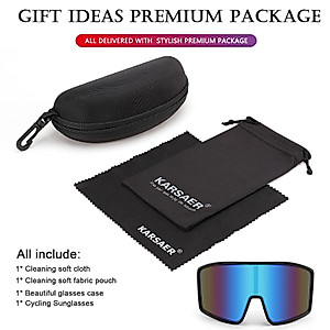 Karsaer Vision Sports Cycling Sunglasses Rave Visor Outdoor Baseball Softball Glasses 80s Shades Women Men