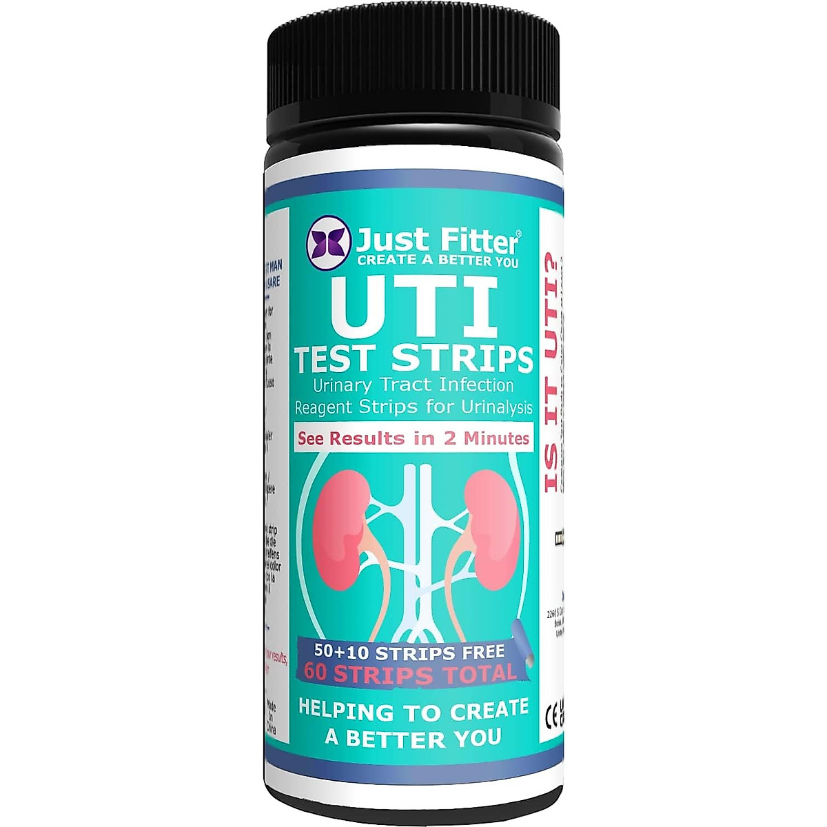 UTI Urine Test Strips. Urinary Tract Infection Strip. Simple, Fast and Accurate Results. Urinalysis Home Testing Stick Kit for Nitrite and Leukocytes.