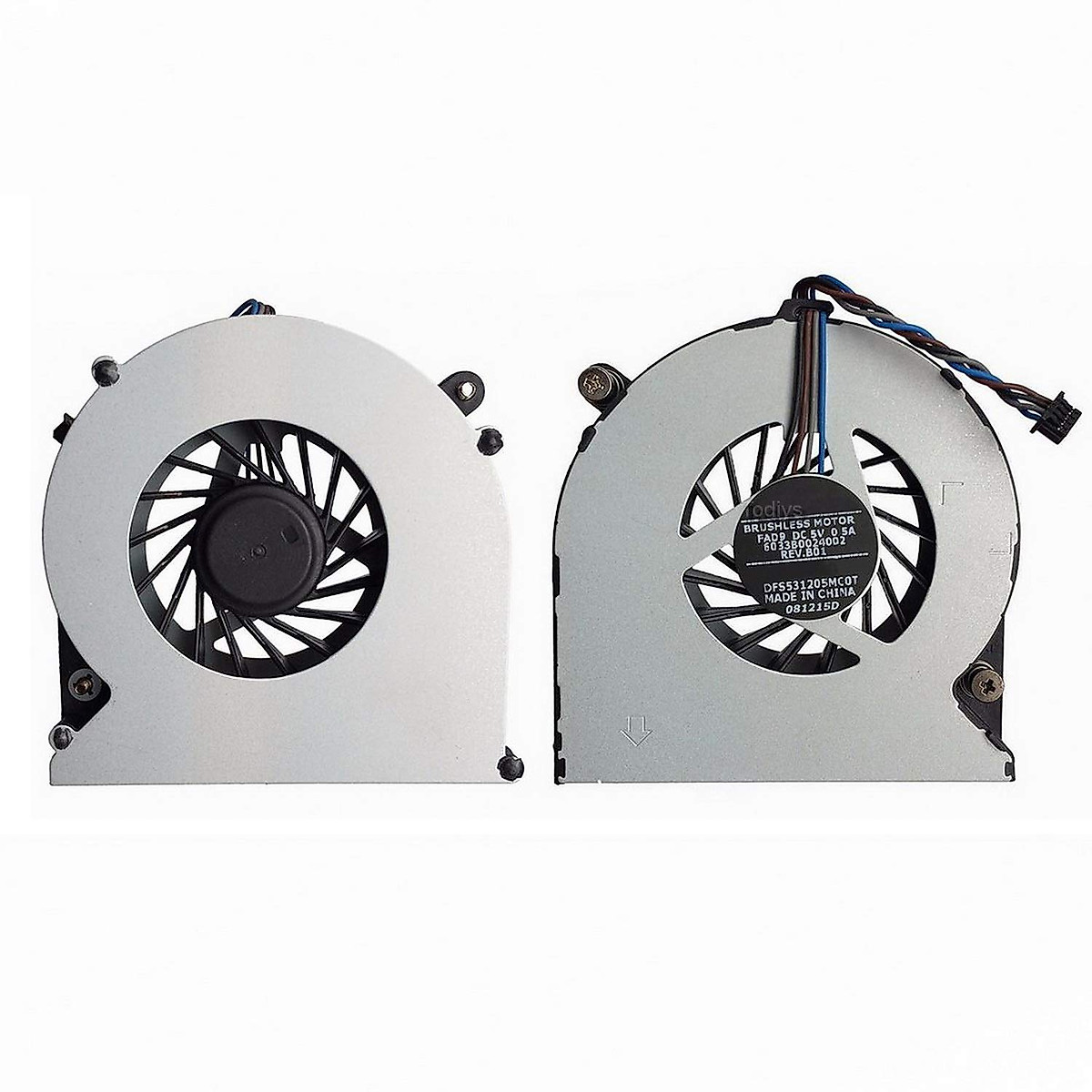 CPU Cooling Fan 4-Pin 641839-001 Replacement/Compatibility for HP EliteBook 8460W 8470W 8450P 8460P 8470P Laptop 646285-001