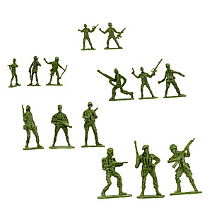 Fun Central Green Army Men Toy Soldier Action Figures for Kids - 144 Pack