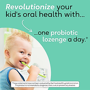 BioGaia Prodentis Kids | Dental Probiotics for Teeth and Gums | Promotes Good Oral Health & Gut Health Too | Oral Probiotics | 30 Apple-Flavored Lozenges | 1-Pack