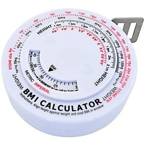 BMI Tape Measure, Measuring Tape for Body and Body Mass Index Color Calculator Retractable Measuring Tape 150cm/60inches for Body