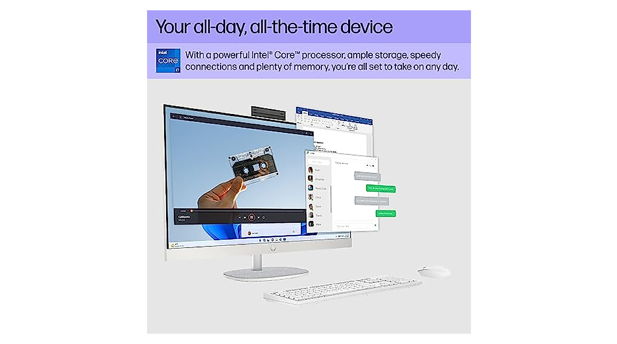 HP 27" All-in-One PC | 13th Gen Intel Core i7