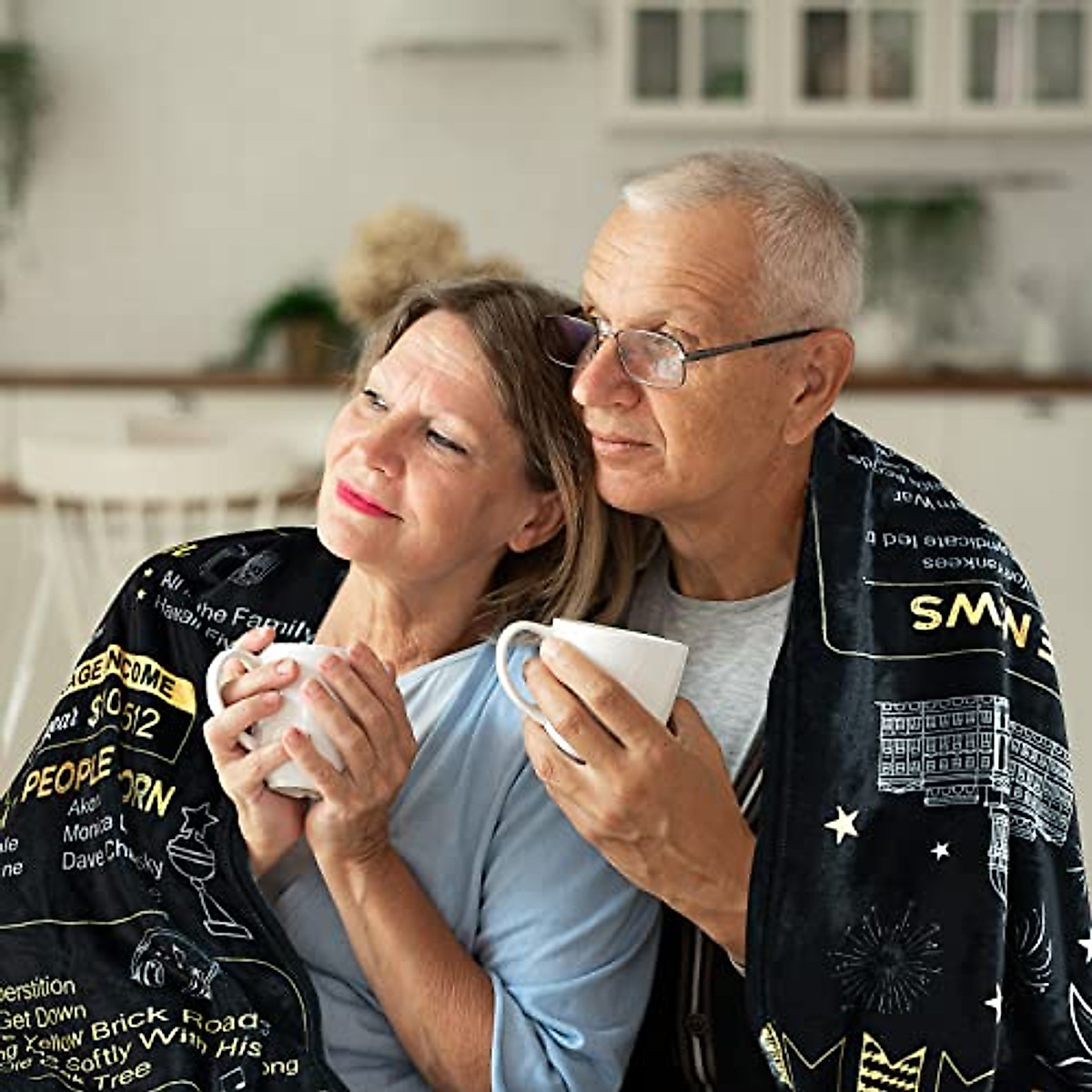 50th Birthday Gifts for Women Men 2023 Happy 50 Year Old Birthday Decorations for Her Him Back in 1973 Blanket to Husband Wife Dad Mom 50th Birthday Gift Ideas Cheers to 50 Years Present Throw 60"x50"