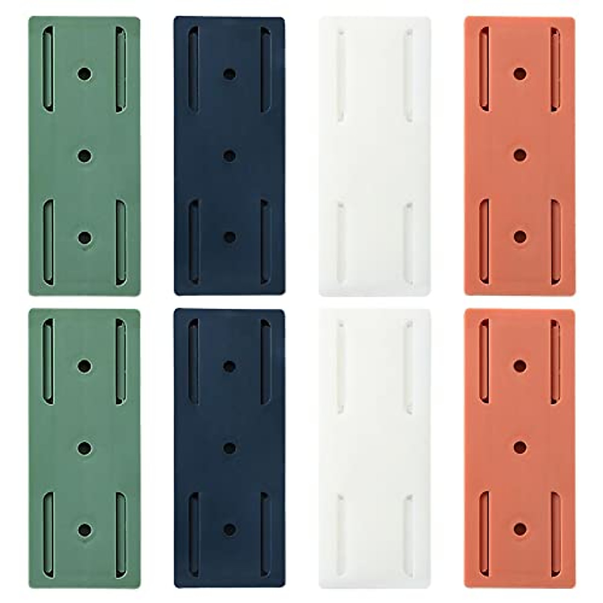 ZHIPAI 2023 Adhesive Punch-Free Socket Holder - ?New Version? Self-Adhesive Desktop Socket Fixer, Cable Management Punch Free Surge Protector, Desktop Mobile Plug-in Socket Fixer Bracket Stand (8Pcs)