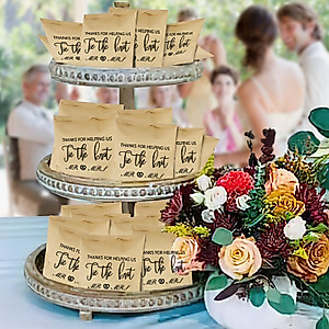 48Pcs Thanks for Helping Us Tie the Knot Pretzel Wedding Favor Bags,Tie the Knot Pretzel Favor Goody Snack Treat Grease Resistant Bags for Engagement Wedding Bridal Shower Party Decorations Supplies