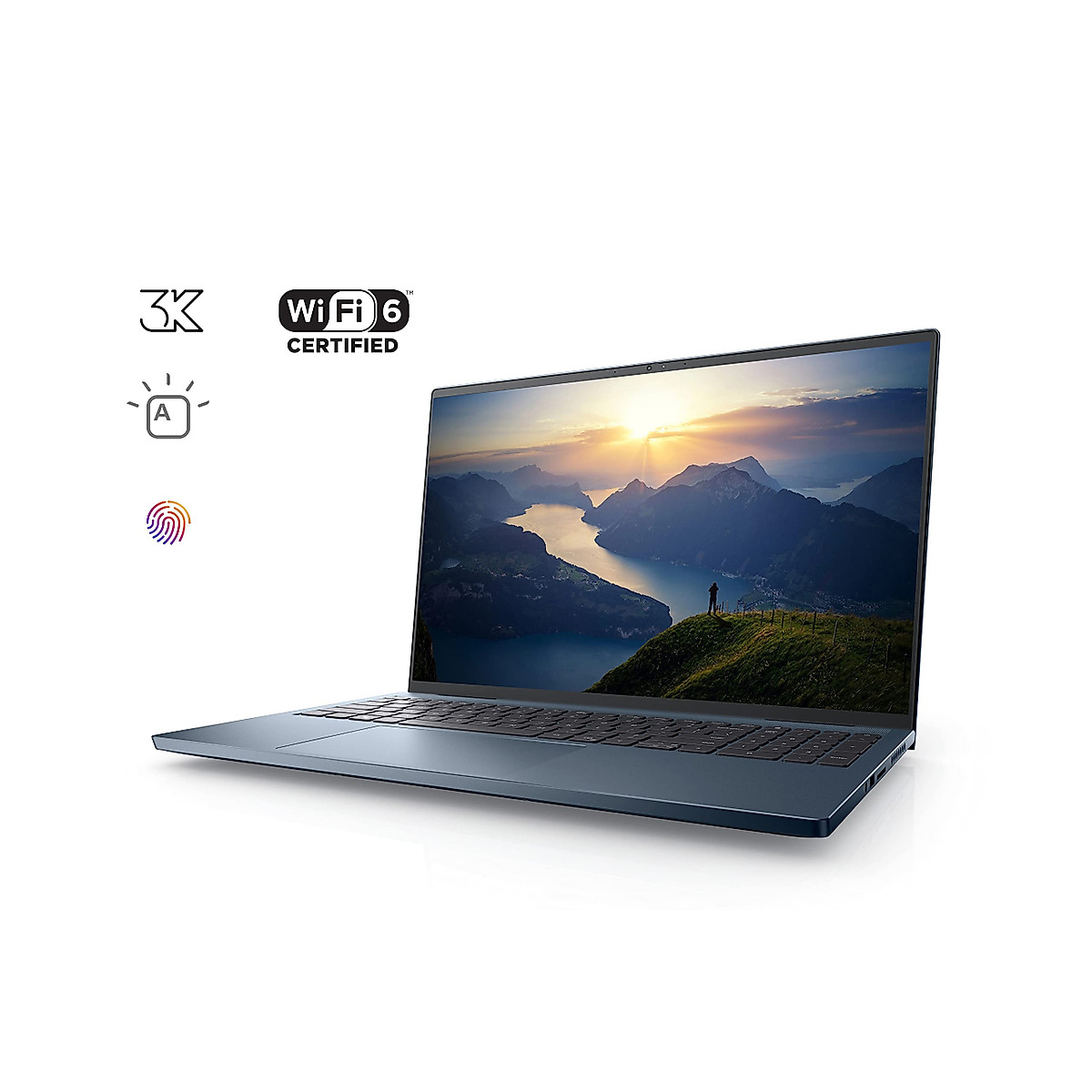 Dell 2022 Newest Inspiron 16 Plus 7610 Laptop, 16" 3K Non-Touch Display, Intel Core i7-11800H, 64GB RAM, 2TB SSD, FP Reader, Webcam, Backlit KB, HDMI, Bluetooth, WiFi 6, Win 11, Mist Blue