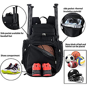 Goloni basketball backpack bag With Large shoe and ball compartment, soccer backpack, baseball, softball, volleyball sport backpack bag, travel gym backpack, basketball training equipment