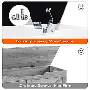 GAOMON Storage Chest, Upholstered Storage Trunk with 2 Safety Hinges, Storage Bench, Flip-Top Toy Chest, Shoe Bench 15.7 x 39.4 x 18.1 Inches Storage Chest for Entryway, Bedroom, Living Room, White