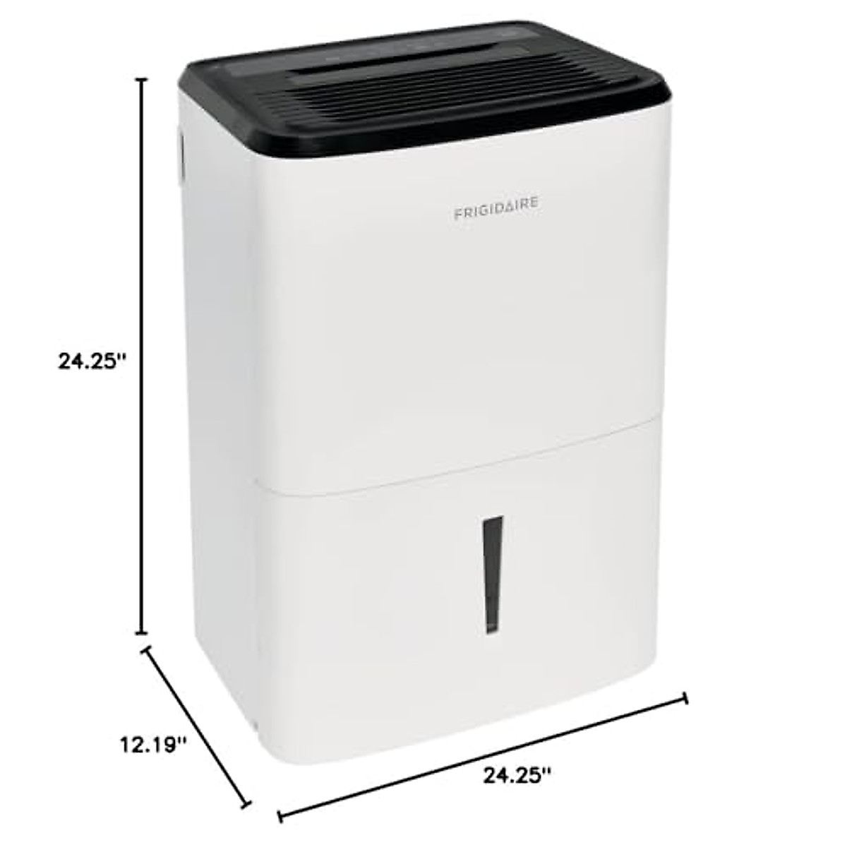 Frigidaire 35 Pint Dehumidifier, 3,000 Square Foot Coverage, 1.7 Gallon Bucket Capacity, Continuous Drain Option