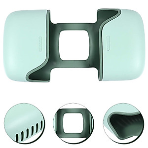 Hemoton Kitchen Sink Caddy Sponge Holder Rack Cleaning Cloth Hanging Bag Soap Holder Saddle Faucet Caddy Kitchen Organizer (Green)