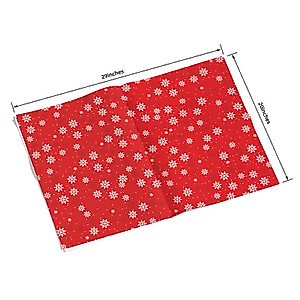 Ulmasinn Christmas Wrapping Paper Holiday Woodland Gift Scene with Christmas Tree, Snowflakes, Plaid, Reindeer, Flat 8 Sheets 20 X 29 Inches Each