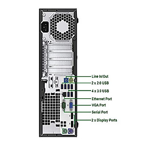 HP 800 G2 SFF Computer Desktop PC, Intel Core i5-6500 3.2GHz Processor, 16GB Ram, 512GB M.2 SSD, Wireless Keyboard & Mouse, WiFi | Bluetooth, HP Dual 23.8 LCD Monitor, Windows 10 Pro (Renewed)