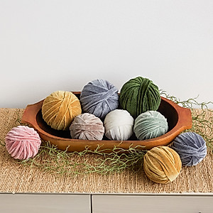 Velvet Decorative Spheres, Ball, Bookshelf Décor, Art Object, Vase Filler, Bowl Filler, Minimalist Décor, Modern Décor (CYO Small Large)