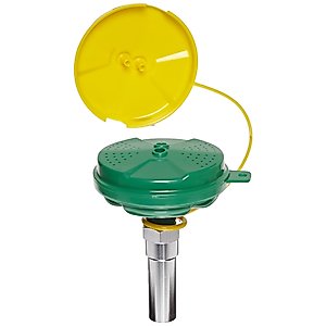 Haws SP65 Axion MSR Eye/Face Wash Head with Inverted Directional Flow, Green/Yellow/Silber