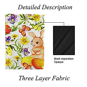 My Little Nest Seasonal Garden Flag Easter Bunny Spring Butterflies Vertical Garden Flags Double Sided for Home Farmhouse Yard Holiday Flag Outdoor Decoration Banner 12"x18"