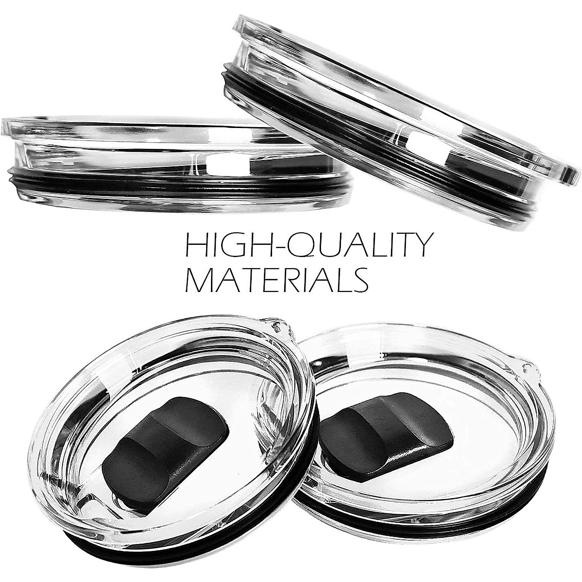 Rambler MagSlider Replacement Lid 30oz 2Pack, Magnetic Tumbler Lid Fit for Yeti Rambler