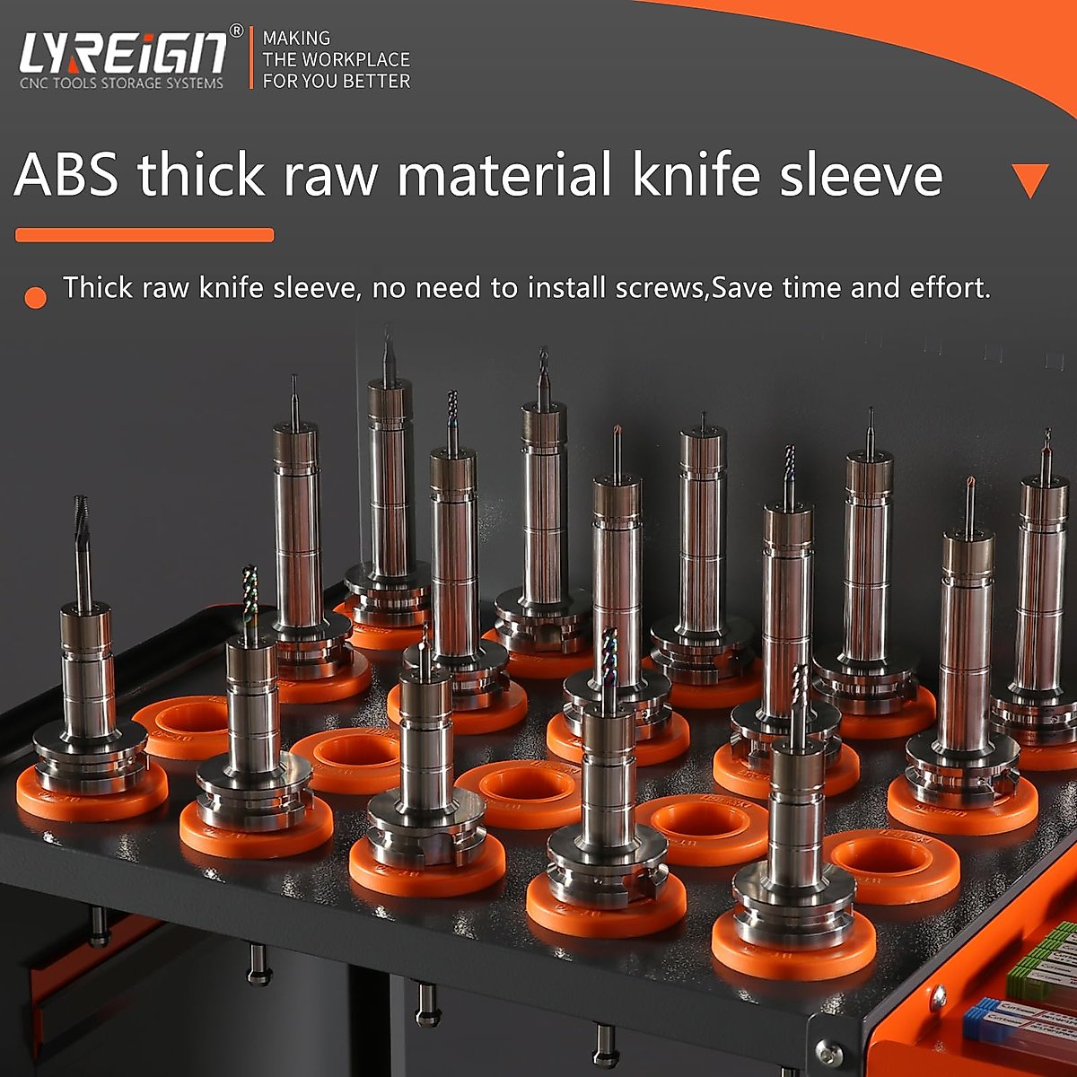 LYREIGN CNC Machine Tools Trolley for Storehouse Factory Garage, CNC Tool Milling Cutter Transfer Cart, Utility Carts Tool Organizers Storage Rack